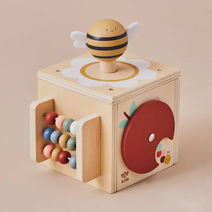 Wooden Mini Activity Cube Doodlebug